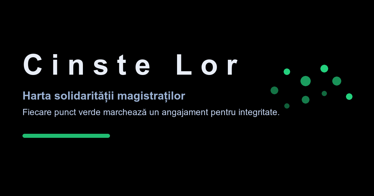 Cinste Lor | Harta solidarității
